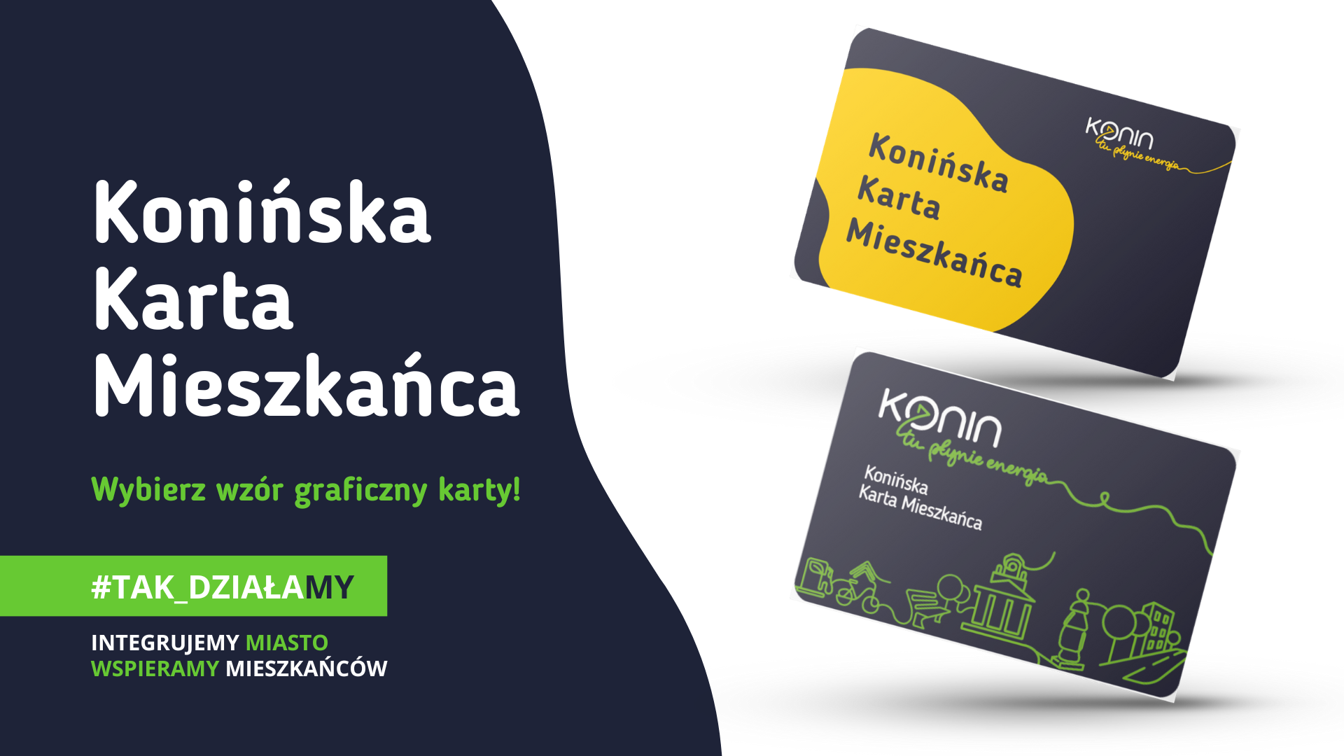 #Włącz_się i wybierz wzór graficzny Konińskiej Karty Mieszkańca! - Konin. Tu płynie energia
